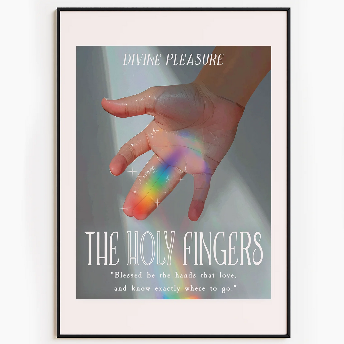 Holy Fingers Lesbian Print | LGBTQIA+ Wall Art | QueerWall.com