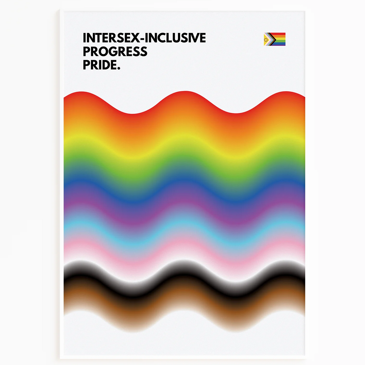 Intersex-Inclusive Progress Pride | LGBTQIA+ Wall Art | QueerWall.com